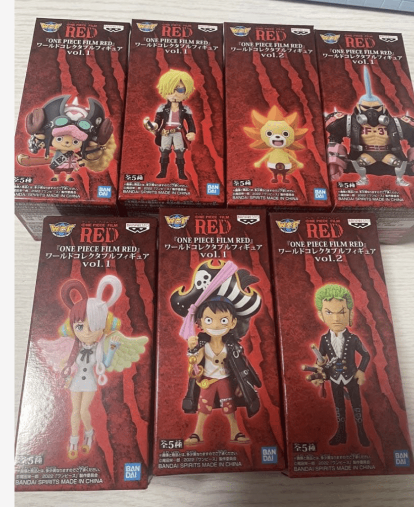 ONE PIECE FILM RED Figure Set of 8 - Articulos Japan (Post Box Japan)
